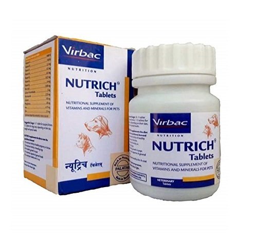 Nutrich Tabs Complete Multivitamin-Multimineral Tablet for Cats and ...