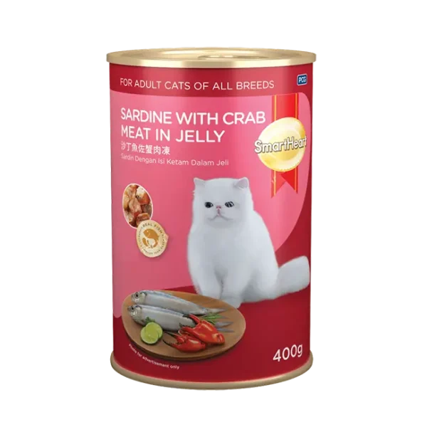 SmartHeart Adult Can Sardine with Crab Meat / Stick in Jelly (400gm ...