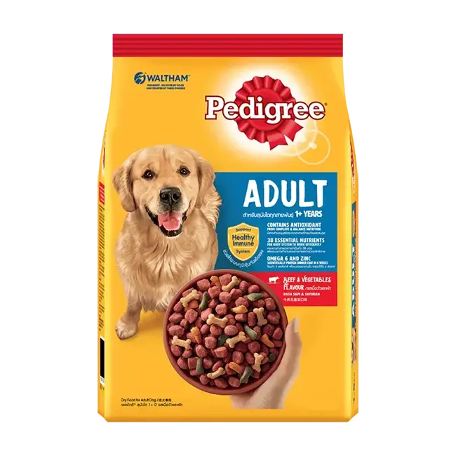 Pedigree Adult Dog Dry Food Beef & Vegetables (3kg) - Pet Town BD