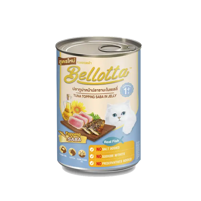 Bellotta Can Real Tuna Topping Saba in Jelly Adult (400gm) - Pet Town BD