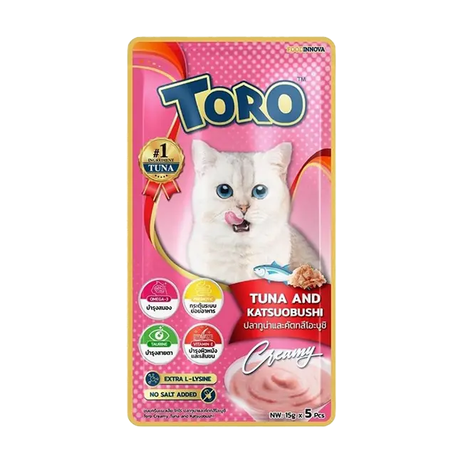 Toro Creamy Treat Tuna and Katsuobushi (20*15gm) - Pet Town BD