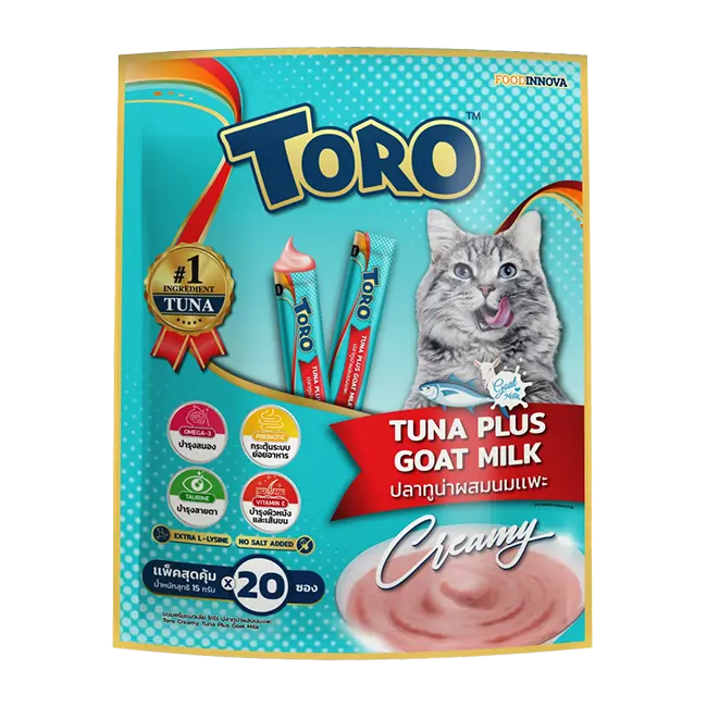 Toro Creamy Treat Tuna Plus Goat Milk (20*15gm) - Pet Town BD