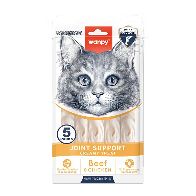 Wanpy Creamy Treat Joint Support Beef & Chicken 5p*14gm (70gm) - Pet ...
