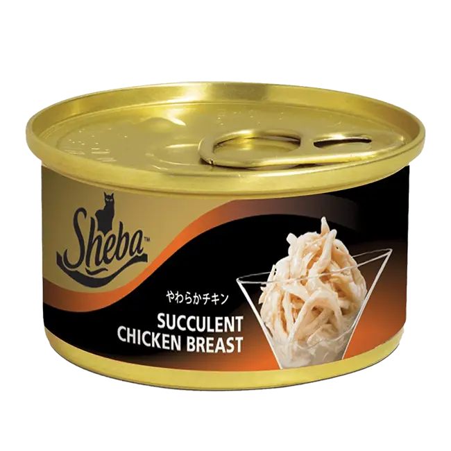 Sheba Succulent Chicken Breast Canned Wet Food (85gm) - Pet Town BD